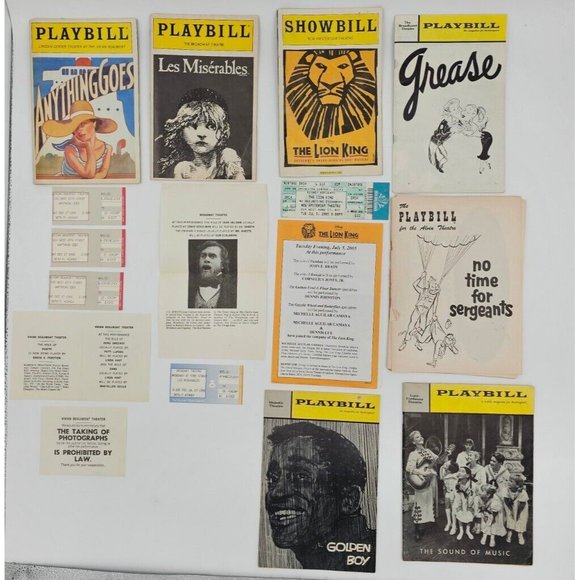 Other | Lot Of Antique And Vintage Playbills Showbills And Tickets ...